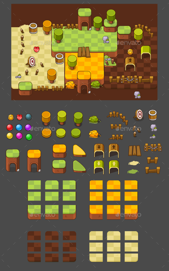Top-down 2D Game Assets from GraphicRiver