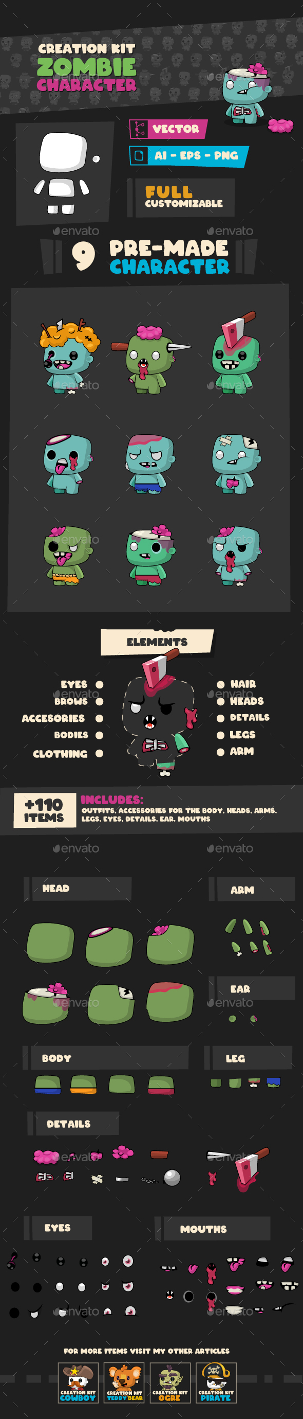 Zombie Graphics, Designs & Templates from GraphicRiver