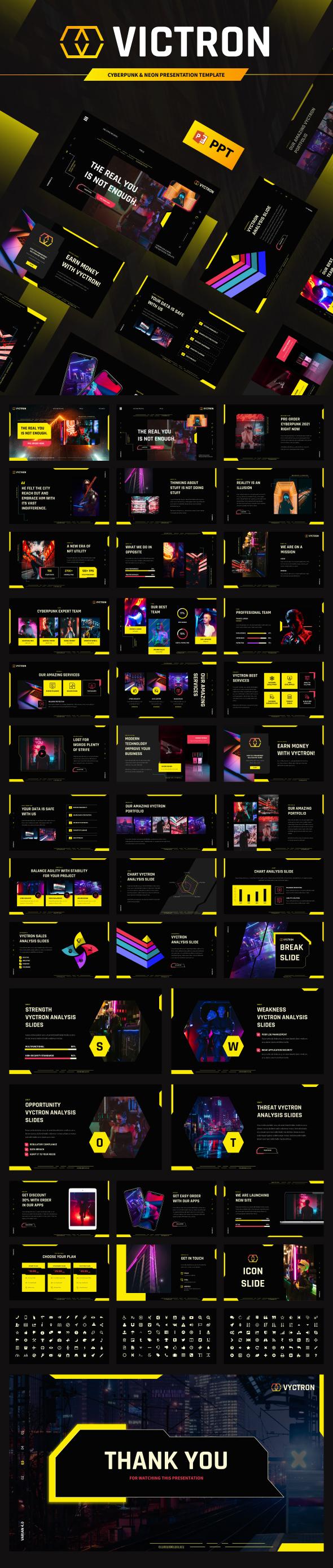 Cyberpunk Presentation Templates | GraphicRiver