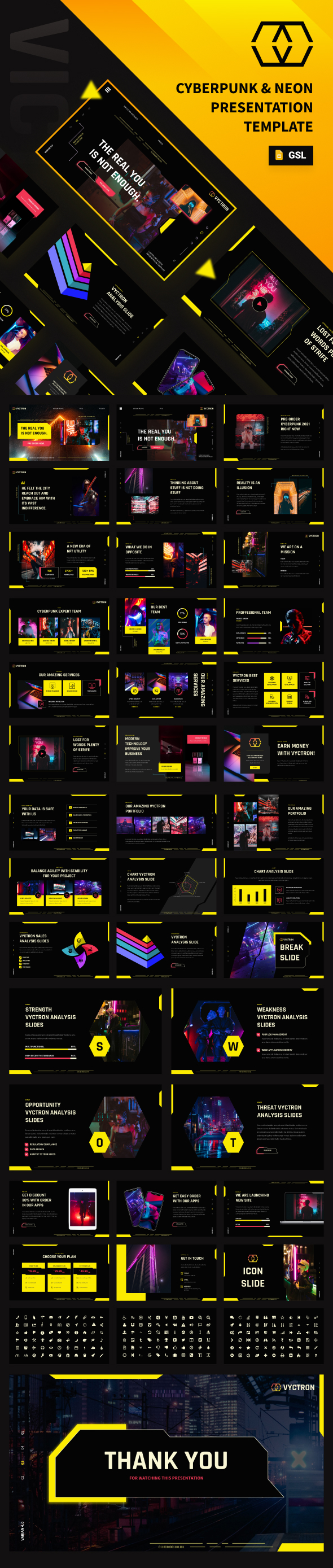 Cyberpunk Presentation Templates | GraphicRiver