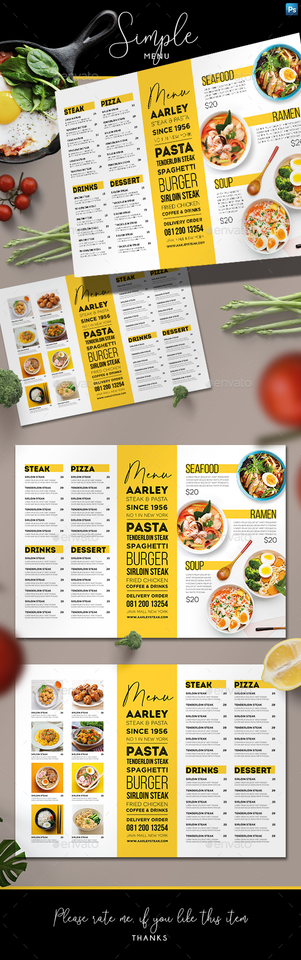 Menu Graphics, Designs & Templates from GraphicRiver