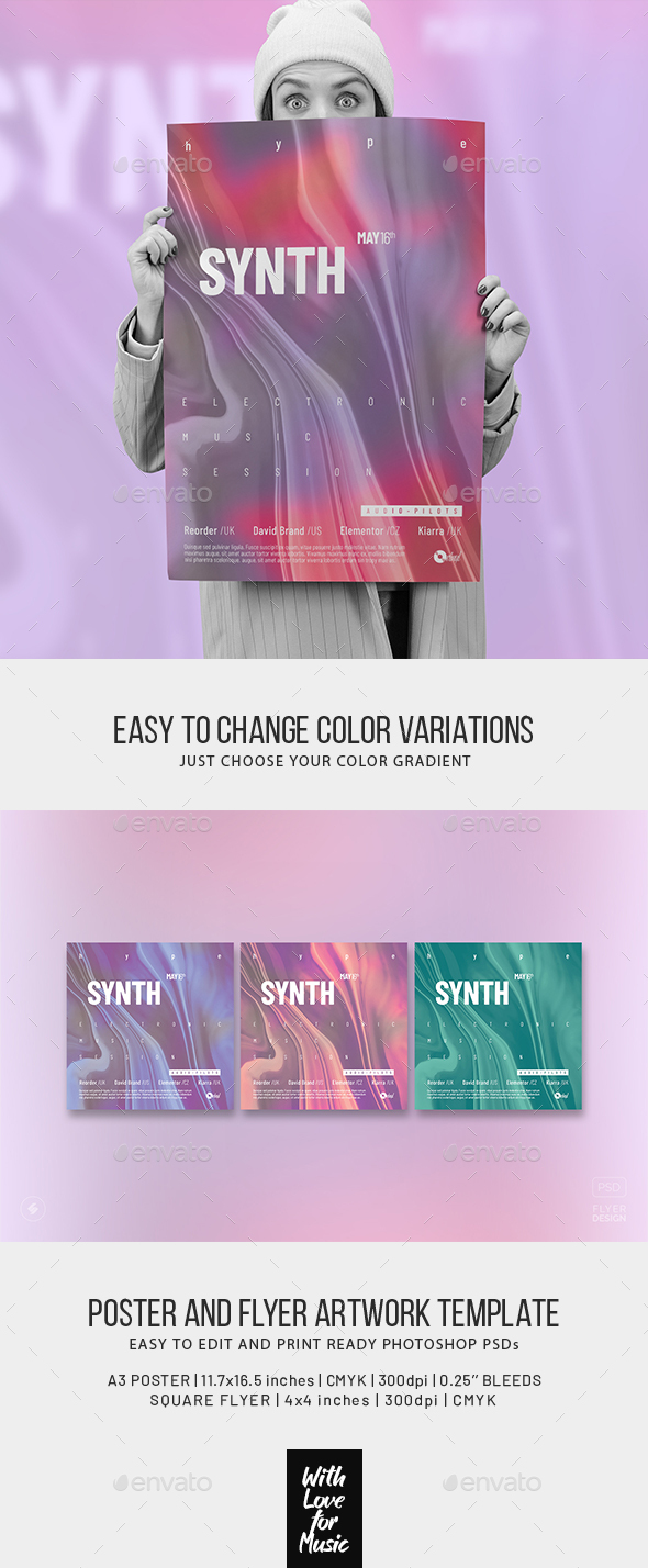 Synth Graphics, Designs & Templates | GraphicRiver