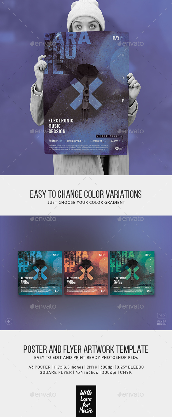 Parachute Graphics, Designs & Templates | GraphicRiver