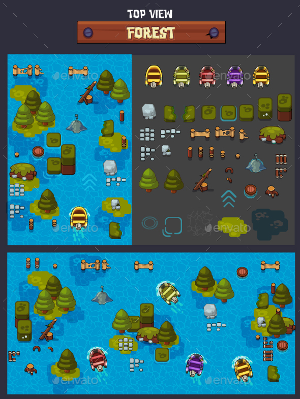 Forests 2D Game Assets from GraphicRiver