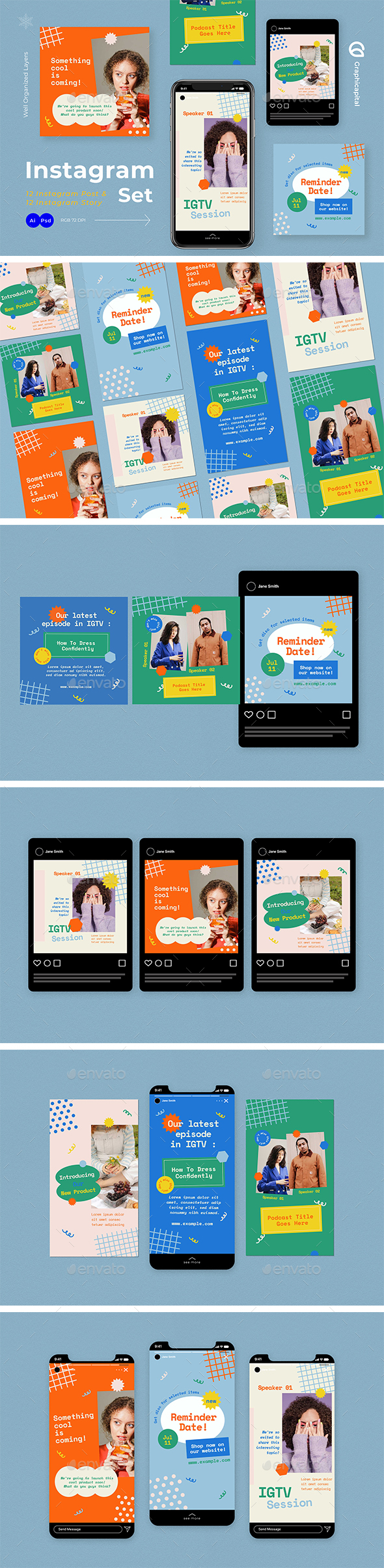 Instagram Graphics, Designs & Templates from GraphicRiver