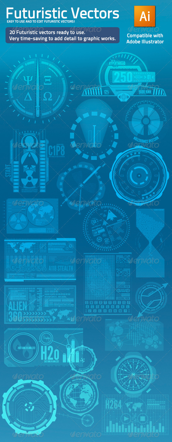 Futuristic Graphics, Designs & Templates | GraphicRiver