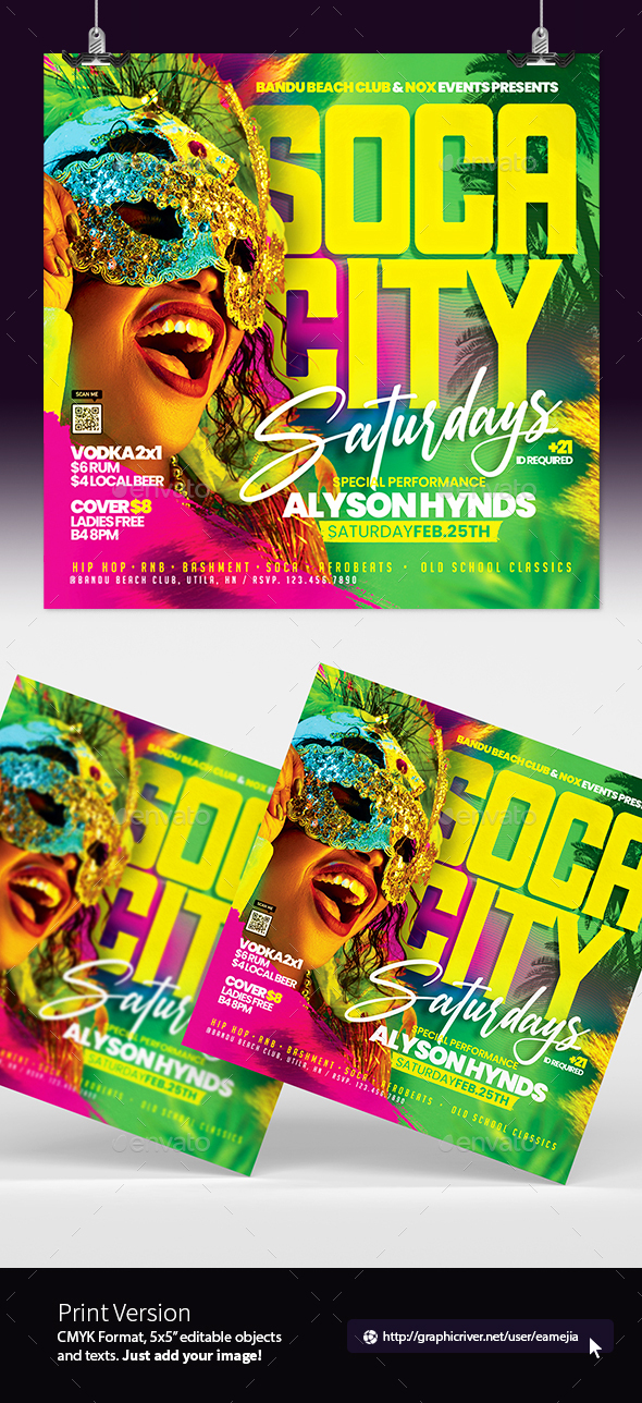 Soca Graphics, Designs & Templates from GraphicRiver