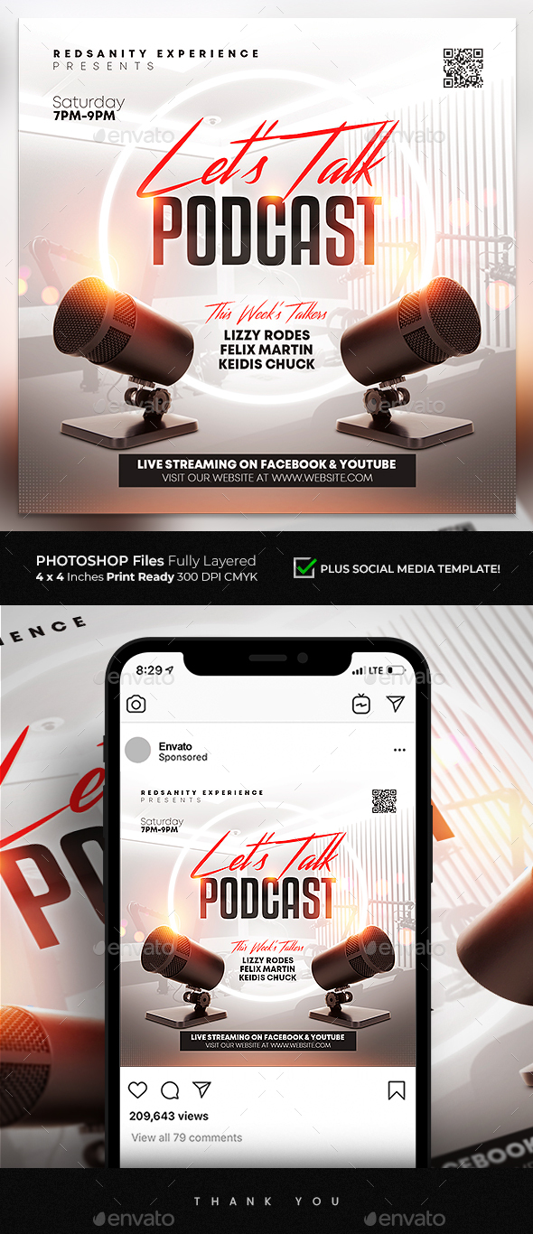 Podcast Graphics, Designs & Templates from GraphicRiver