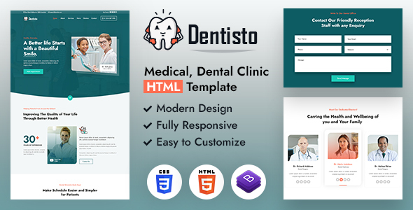 Dentisto HTML Template Advancesolar