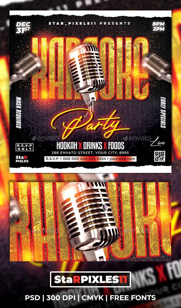 Karaoke Graphics, Designs & Templates from GraphicRiver