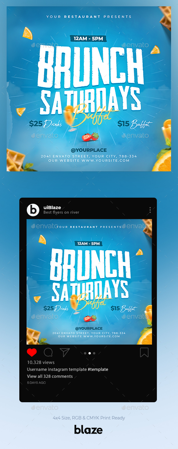 Brunch Graphics, Designs & Templates from GraphicRiver