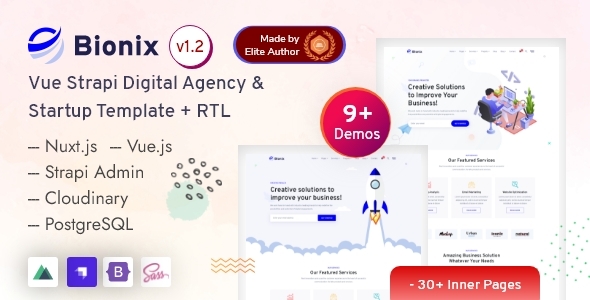 Strapi Website Templates from ThemeForest