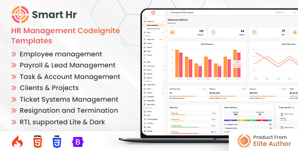 Hrms Website Templates from ThemeForest