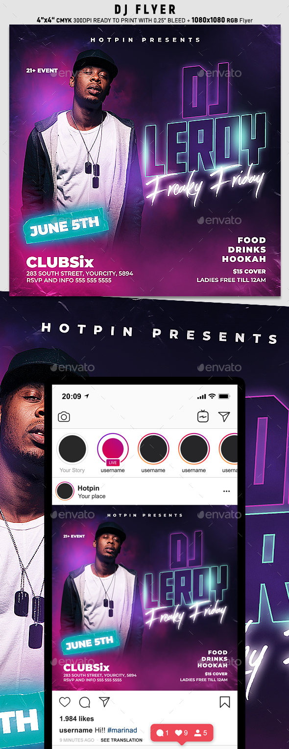 Dj Graphics, Designs & Templates from GraphicRiver