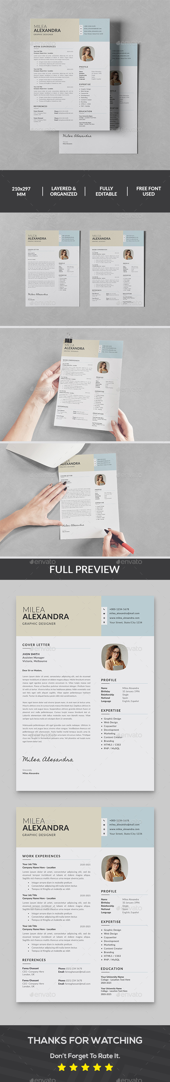 CV Graphics, Designs & Templates from GraphicRiver