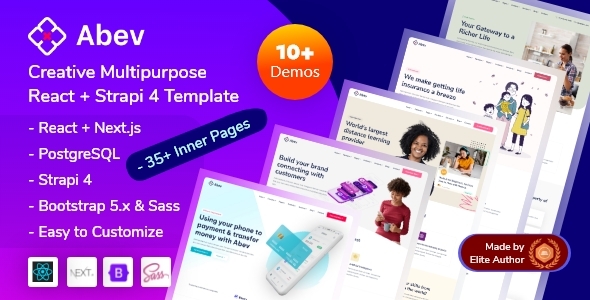Strapi Website Templates from ThemeForest