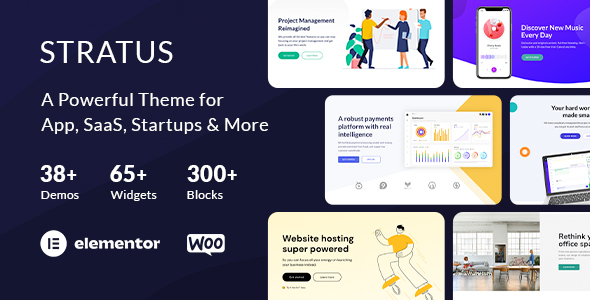 Stratus Website Template from ThemeForest