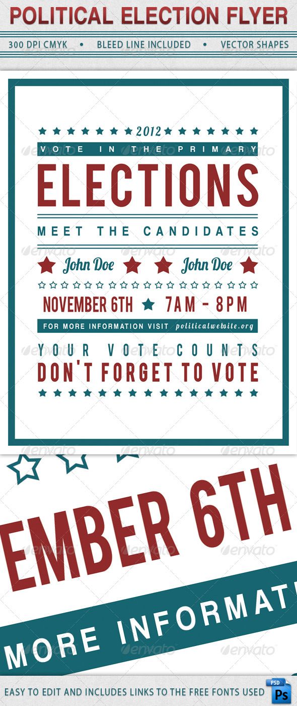 Election Graphics, Designs & Templates | GraphicRiver