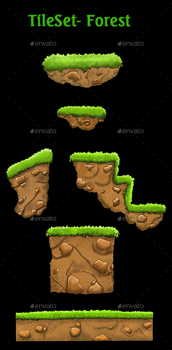 Forests 2D Game Assets from GraphicRiver