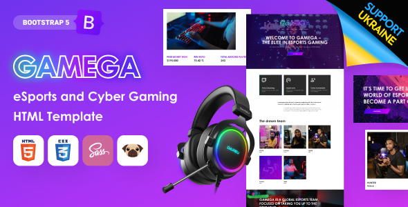 Game HTML Website Templates from ThemeForest