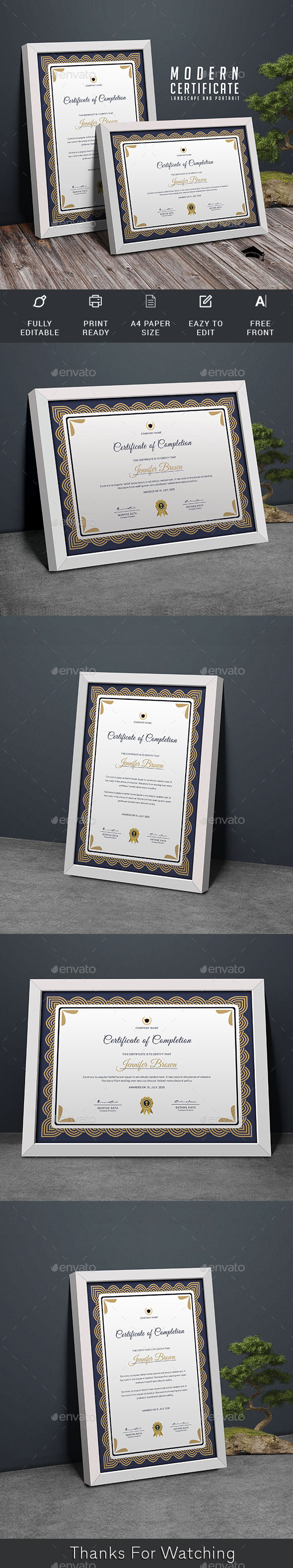 Certificate Stationery and Design Templates from GraphicRiver