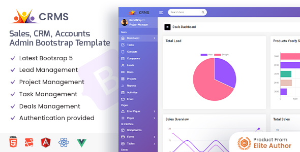 CRM Website Templates from ThemeForest