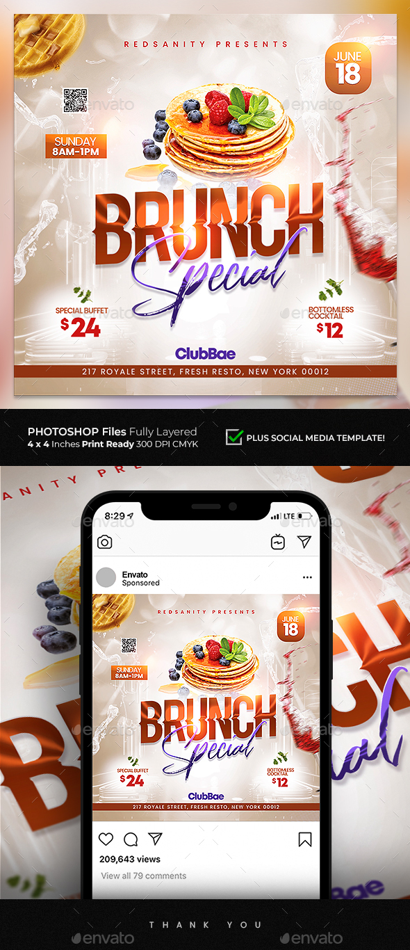 Brunch Graphics, Designs & Templates from GraphicRiver