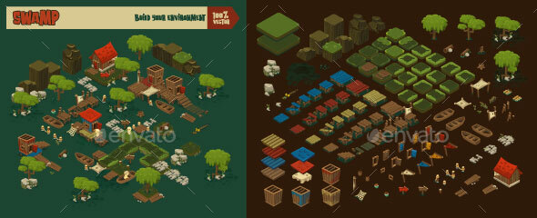 Isometric Game Assets | GraphicRiver