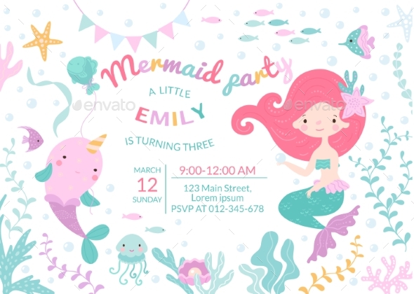 Mermaid Graphics, Designs & Templates from GraphicRiver