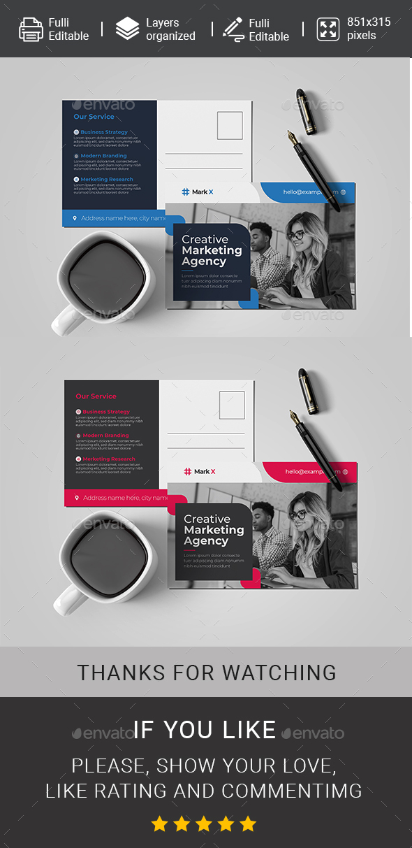 Postcard Graphics, Designs & Templates from GraphicRiver