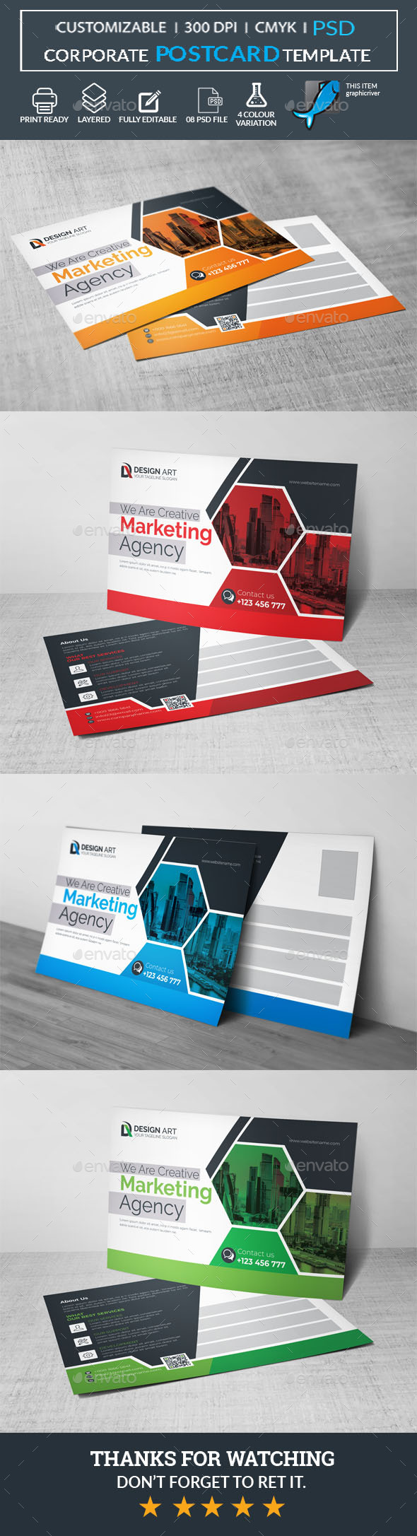 Postcard Graphics, Designs & Templates from GraphicRiver