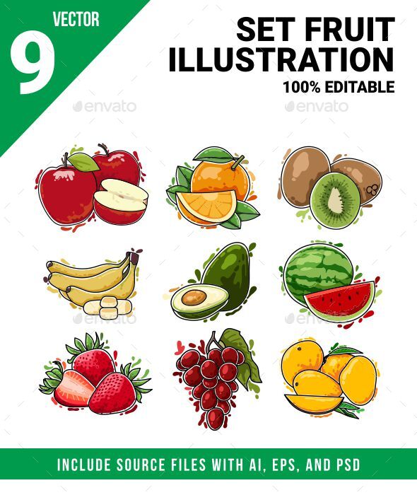 Fruit Graphics, Designs & Templates from GraphicRiver