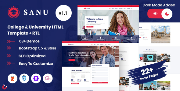 University HTML Website Templates from ThemeForest