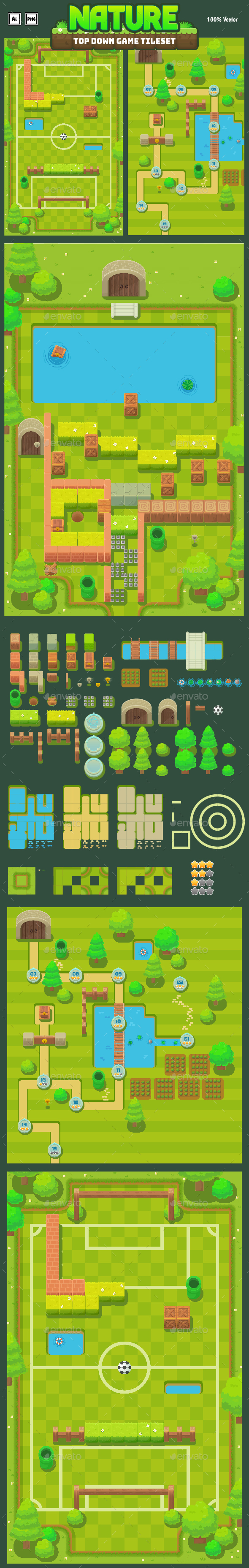Top-down 2D Game Assets from GraphicRiver