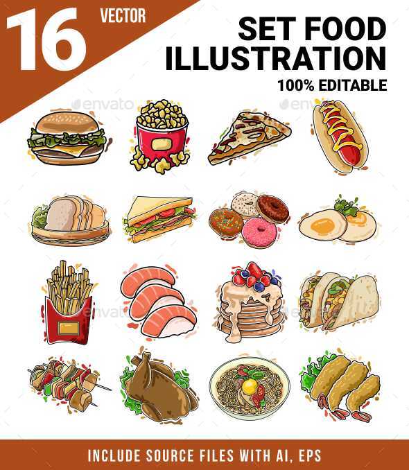 Food Graphics, Designs & Templates from GraphicRiver