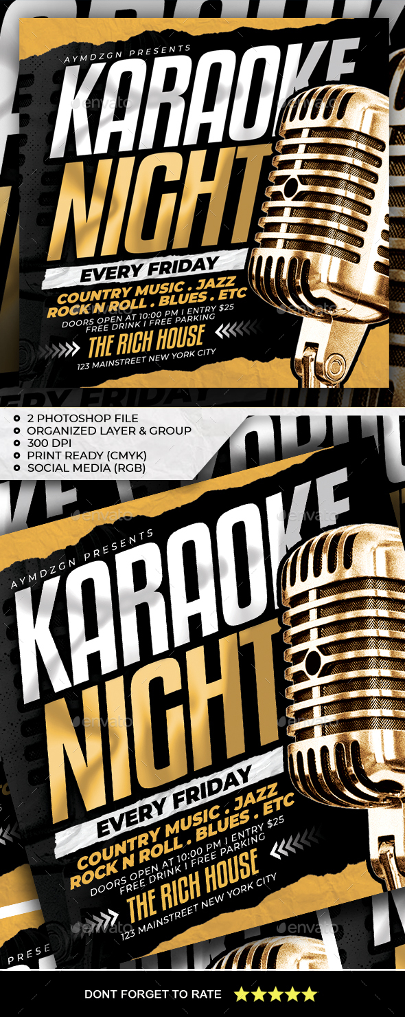 Karaoke Graphics, Designs & Templates from GraphicRiver