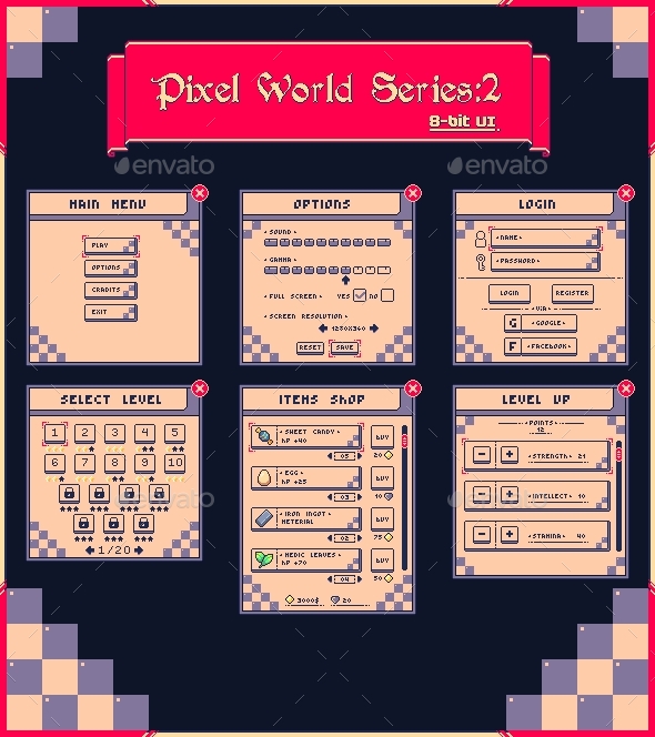 8-bit Graphics, Designs & Templates from GraphicRiver