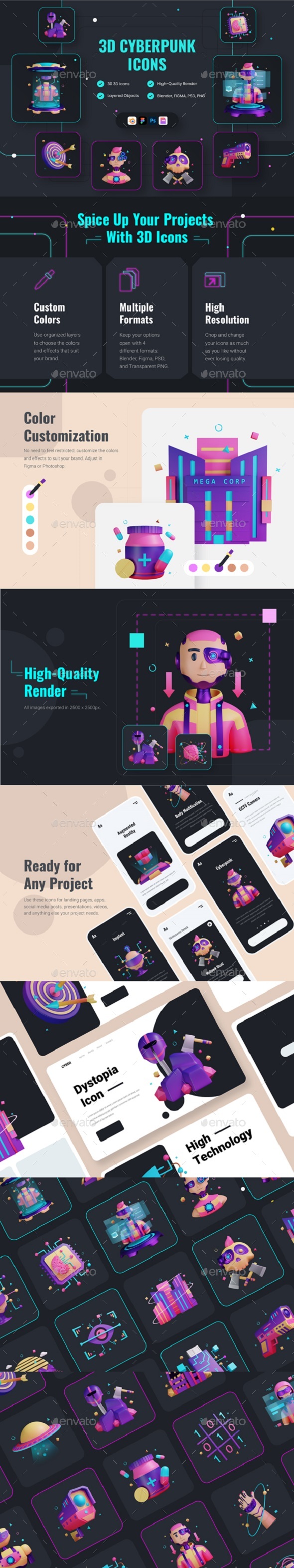 Cyberpunk Graphics, Designs & Templates from GraphicRiver