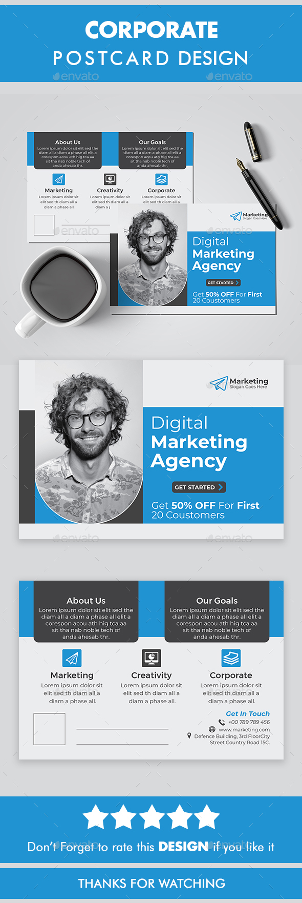 Postcard Graphics, Designs & Templates from GraphicRiver