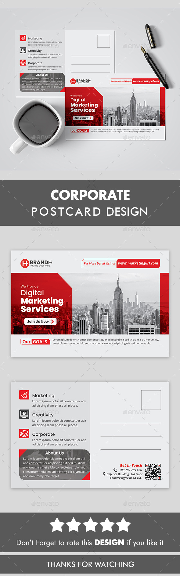 Postcard Graphics, Designs & Templates from GraphicRiver