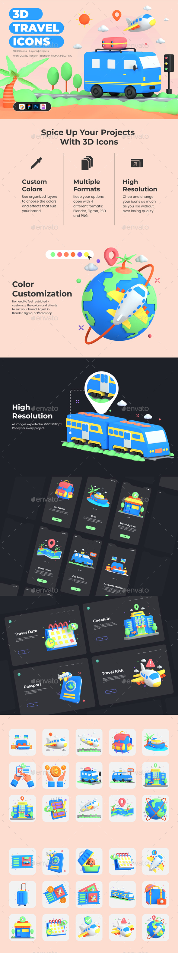 Travel Graphics, Designs & Templates from GraphicRiver