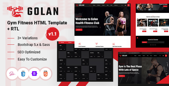 Gym HTML Website Templates | ThemeForest