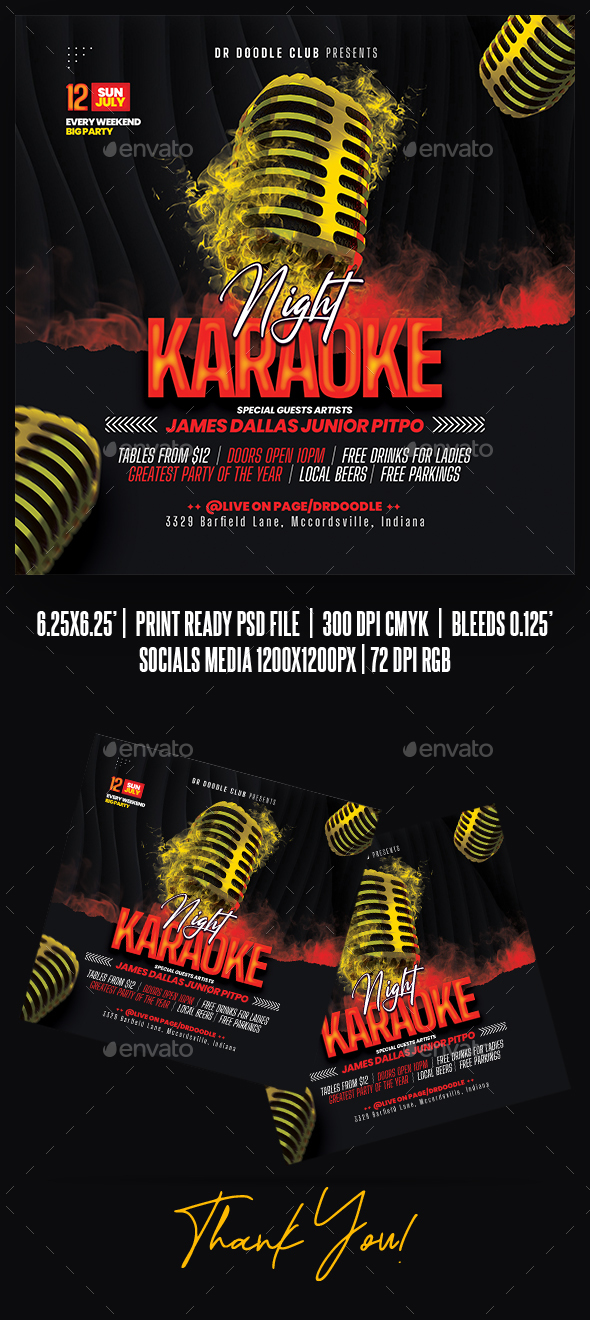 Singer Flyer Templates from GraphicRiver