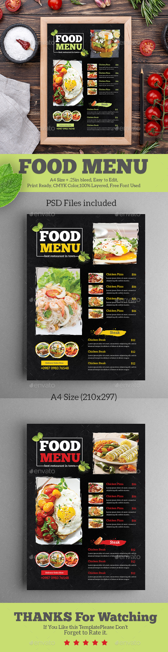 Menu Graphics, Designs & Templates from GraphicRiver