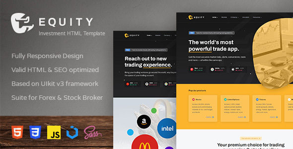Investment HTML Website Templates | ThemeForest