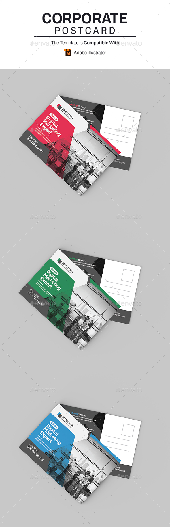 Postcard Graphics, Designs & Templates from GraphicRiver
