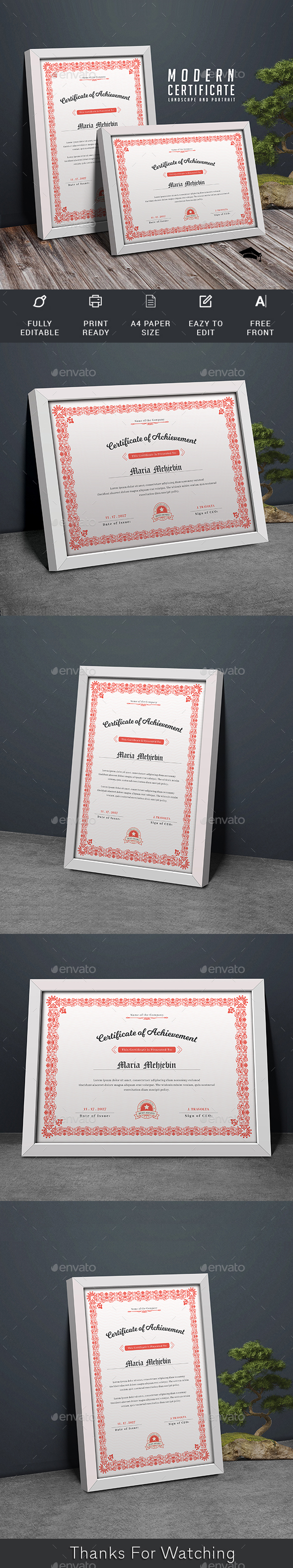 Certificate Stationery and Design Templates from GraphicRiver