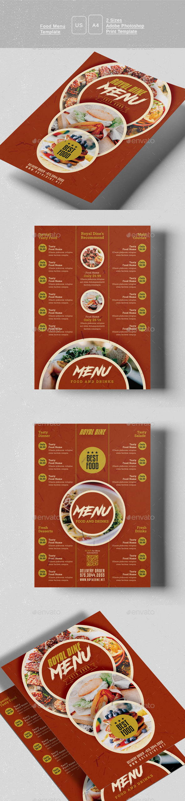 Menu Graphics, Designs & Templates from GraphicRiver