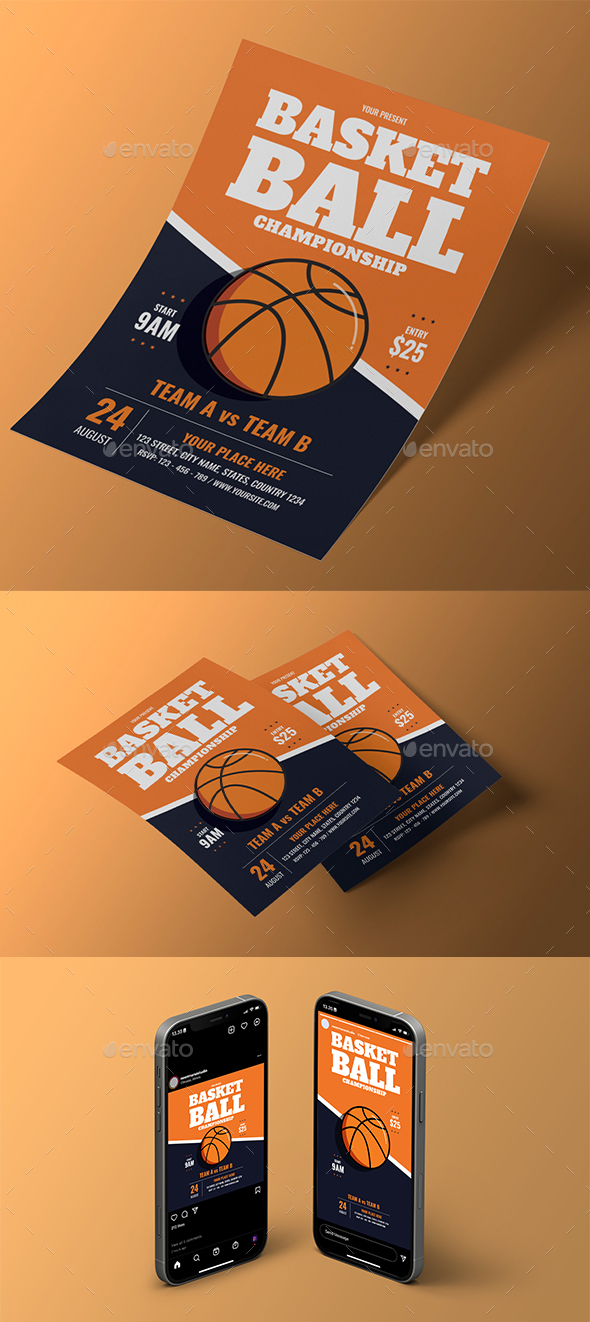 Basketball Graphics, Designs & Templates from GraphicRiver