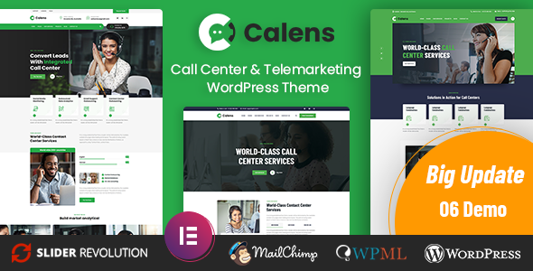 Call Center Website Templates from ThemeForest